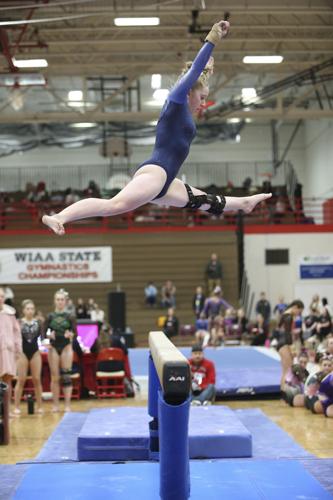 MG state gymnastics: Mya Tweedy medals in two events, Ella Tweedy ...