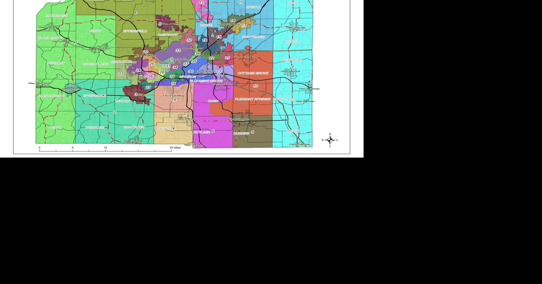 Dane County commission advances three proposed redistricting maps ...