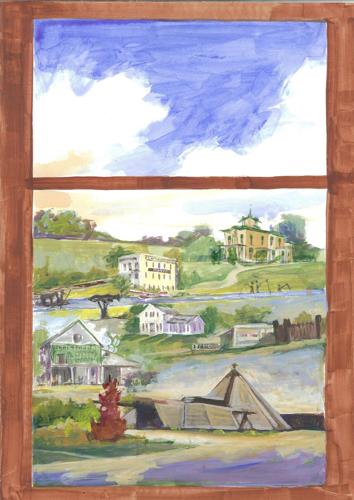 Milton artist paints history of Fort Atkinson in riverside mural ...