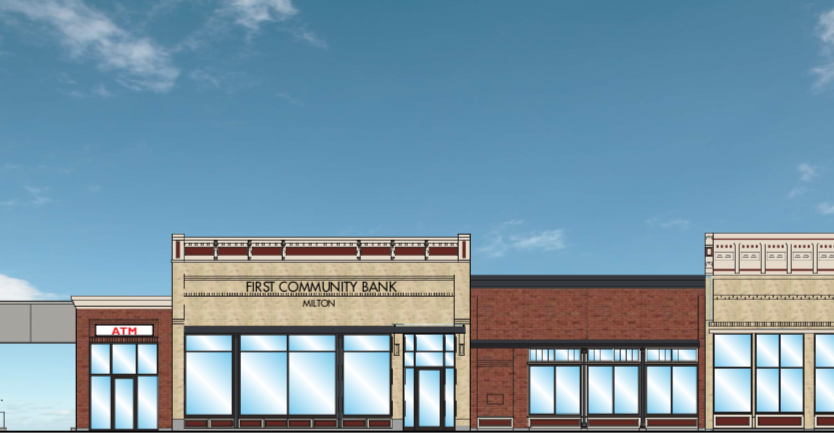 First Community Bank of Milton plans $600,000 façade renovation ...