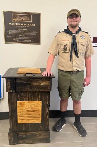 Carter Cole completes flag retirement box for Eagle Scout project ...