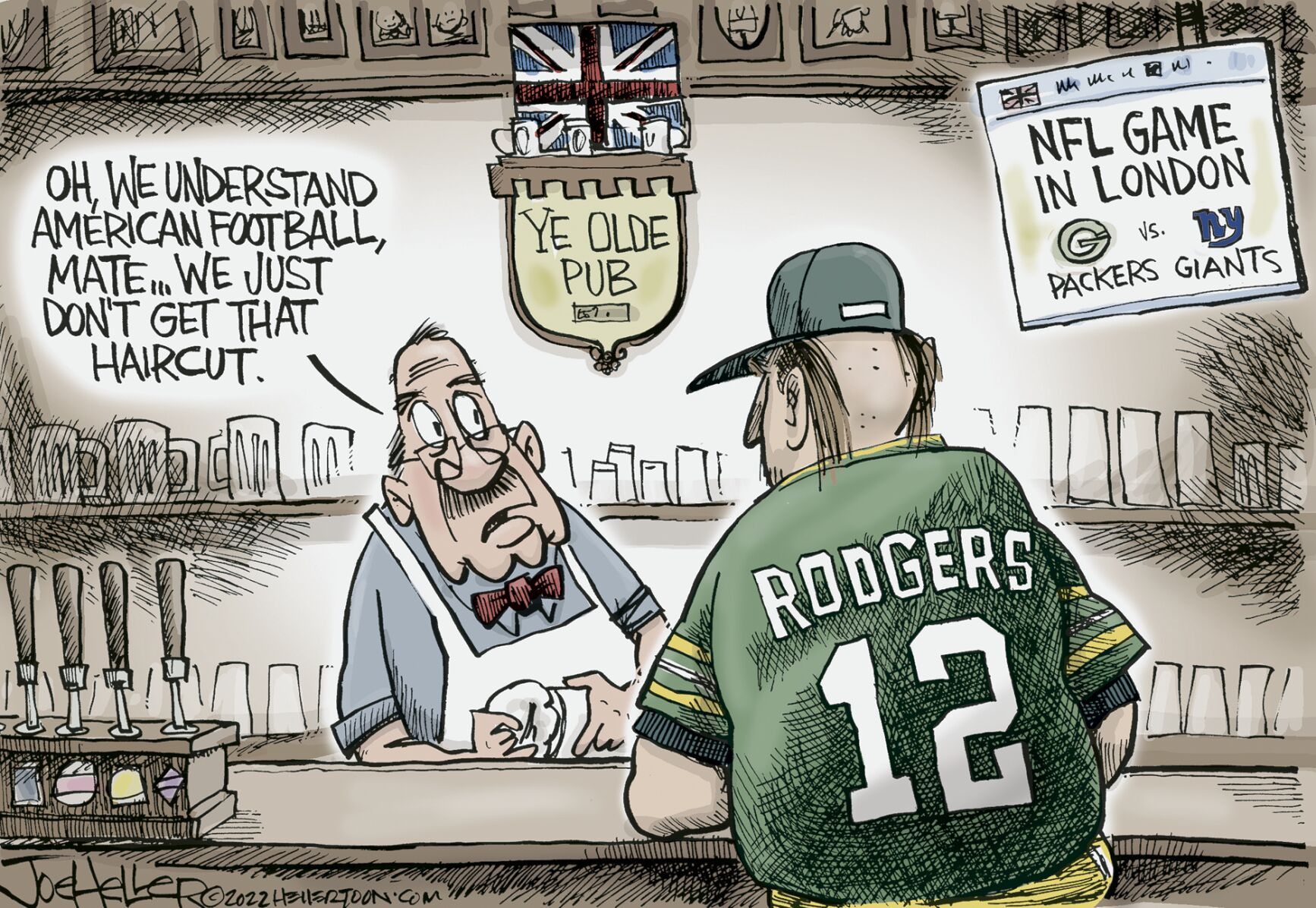 Cartoon: Packers in London | Opinion | hngnews.com