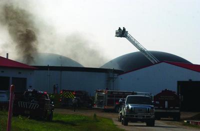 Fire burns roof off Vienna manure digester | Local | hngnews.com