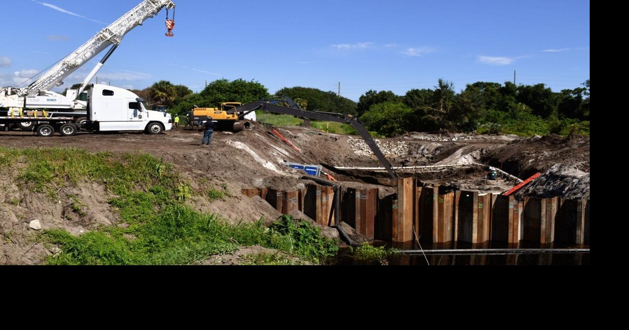 Baffle box installation to reduce pollution into the Indian River ...