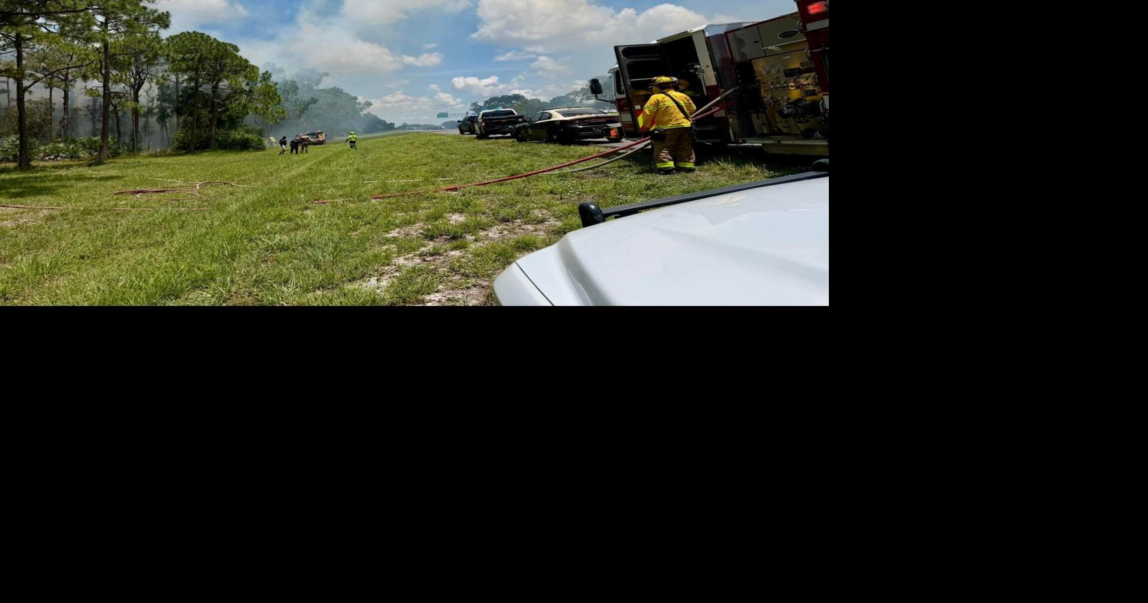 Martin County Fire Rescue extinguishes I-95 brush fire in Palm City ...