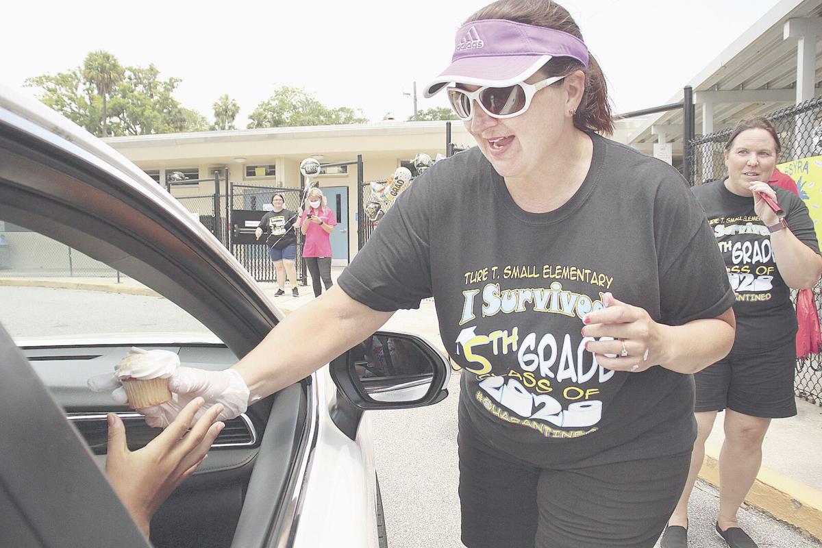 5th Grade Drive-Thru Celebration at Turie T. Small Elementary School ...