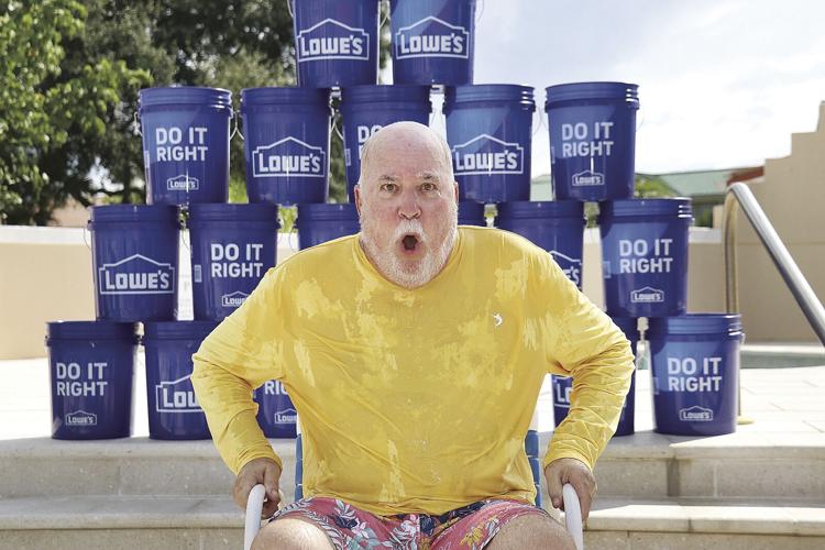 ALS 10th-anniversary Ice Bucket Challenge at Bouchelle Island Clubhouse ...