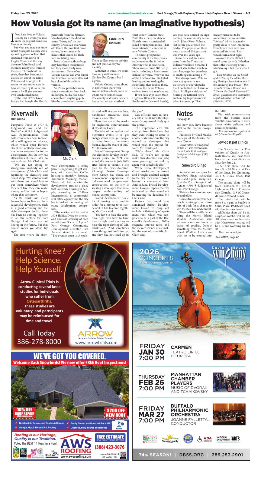 Page A_003 | e-Edition | hometownnewsvolusia.com