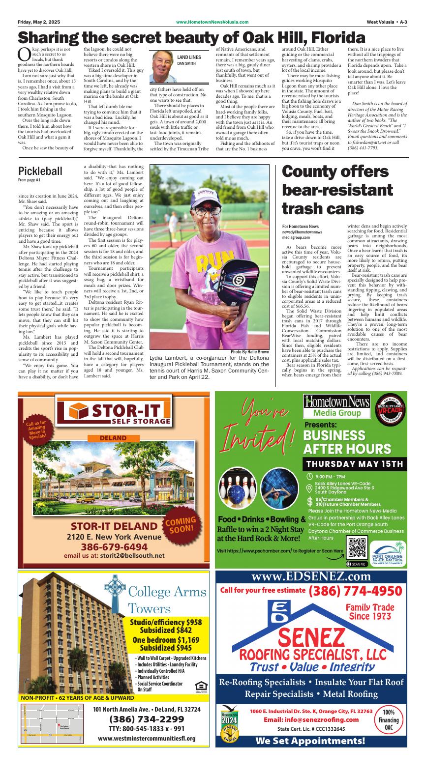 Page A_003 | e-Edition | hometownnewsvolusia.com