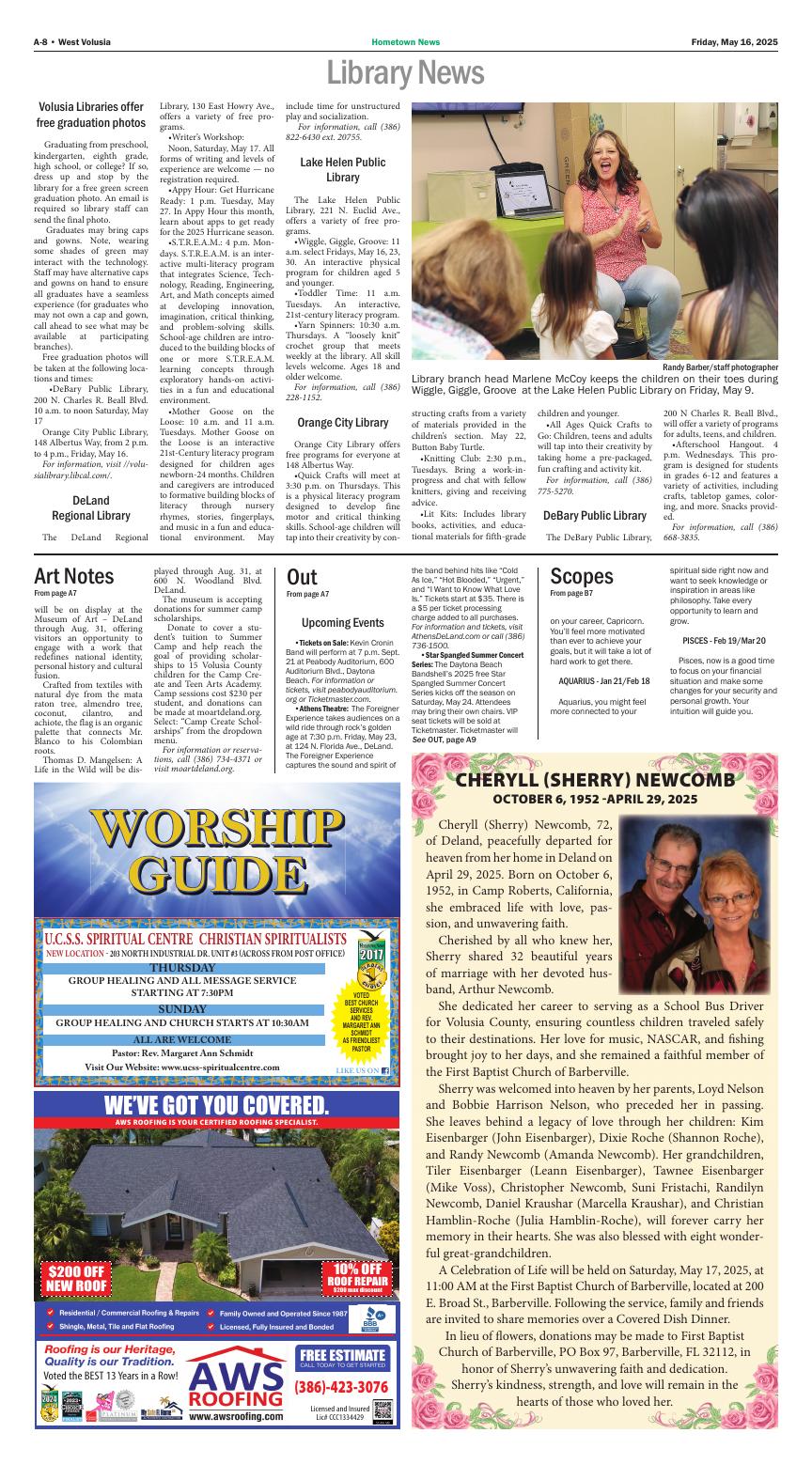 Page A_008 | e-Edition | hometownnewsvolusia.com