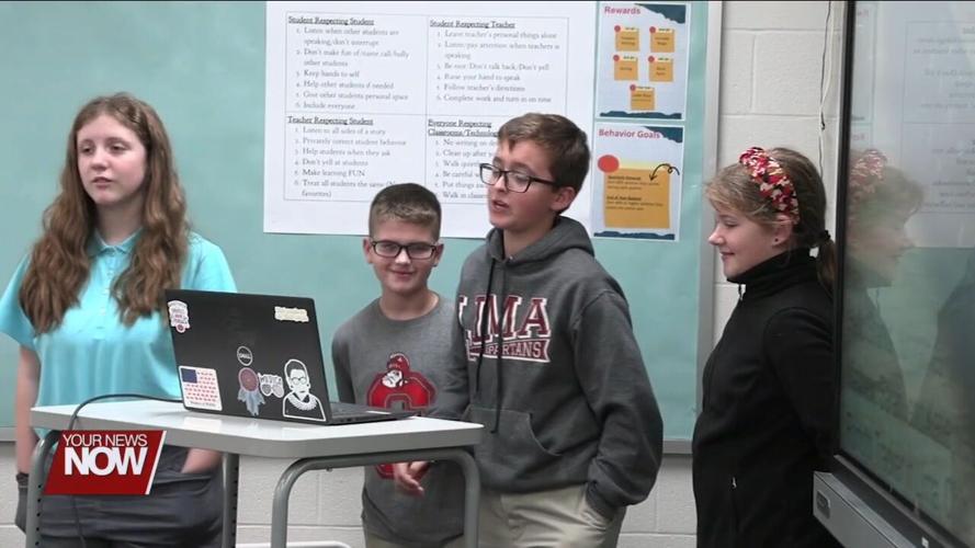 Some Lima City School students pitch their product ideas for a "Shark ...
