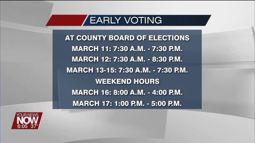 Ohio enters the final week of early voting for the March 19th Primary ...