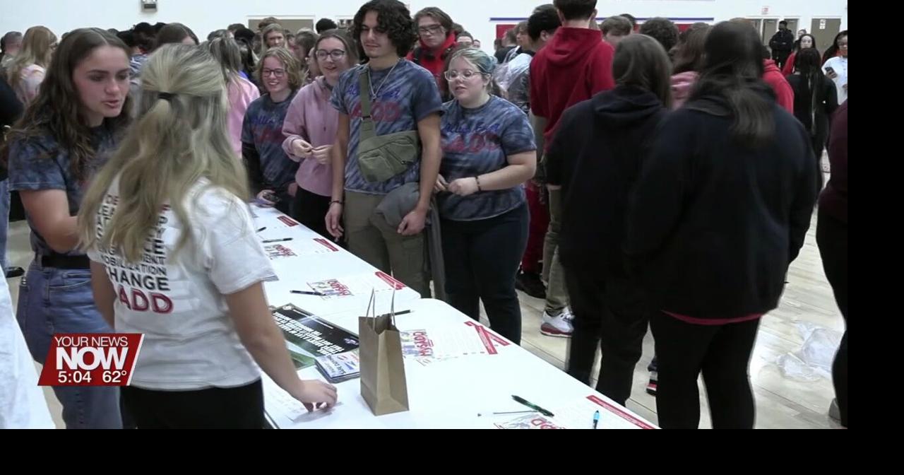 Students from several local high schools take part in a safe driving ...