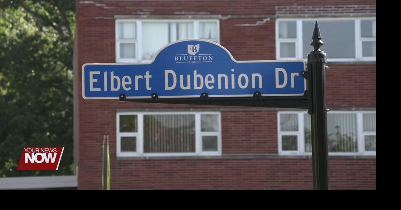 Village of Bluffton unveils Elbert Dubenion Drive by University | News ...
