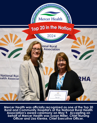 Mercer Health Officially Recognized as a Top 20 Rural and Community ...
