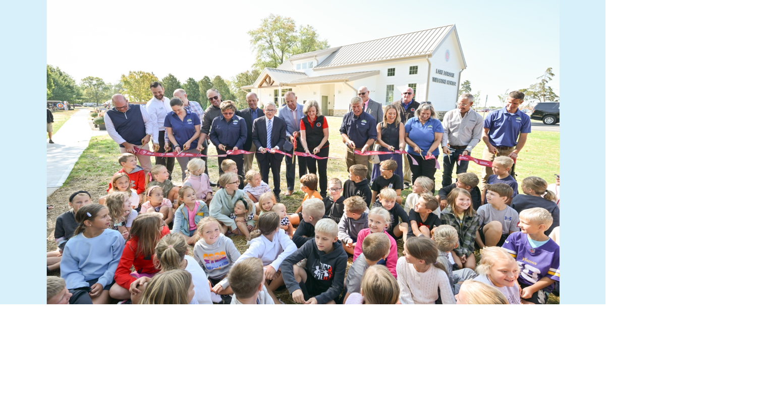 Governor DeWine and ODNR open new welcome center at Lake Loramie State ...