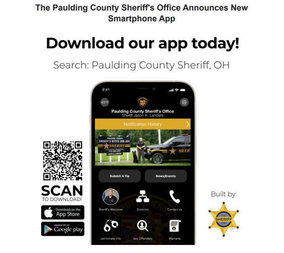 The Paulding County Sheriff's Office Announces New Smartphone App ...