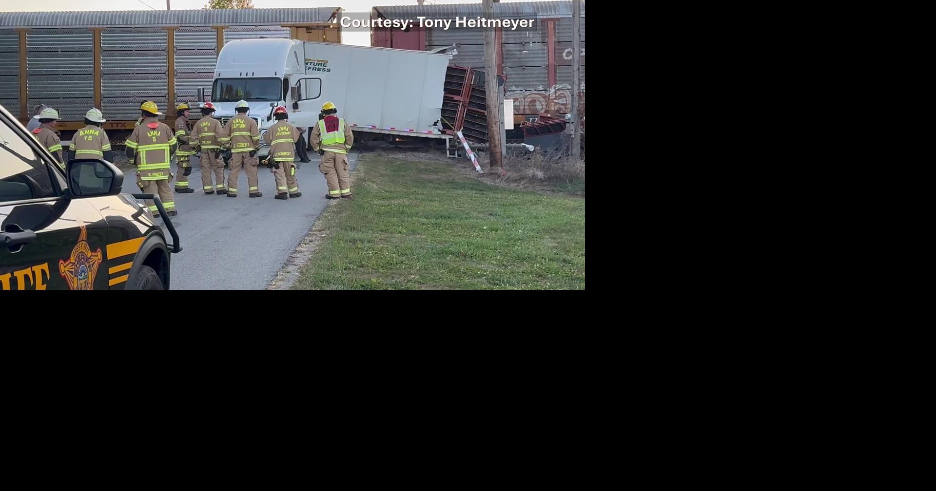 UPDATE: Semi trailer cut in half after weight of trailer and steep ...