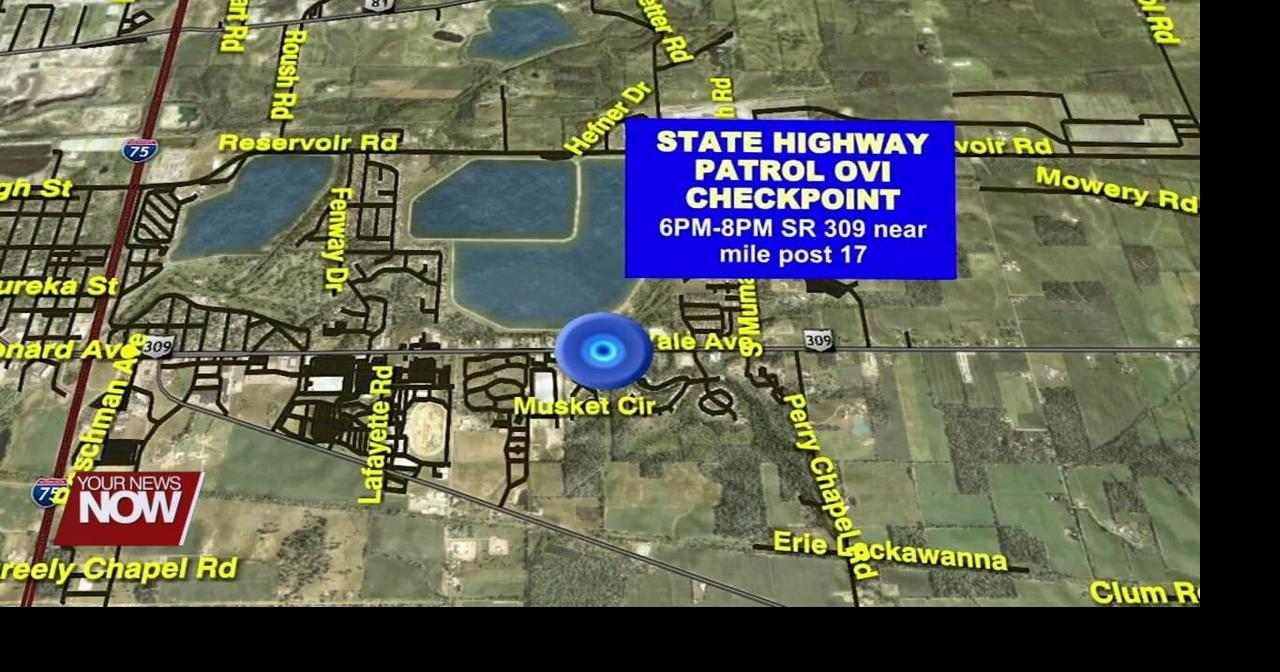Ohio State Highway Patrol announces OVI checkpoint on State Route 309 ...