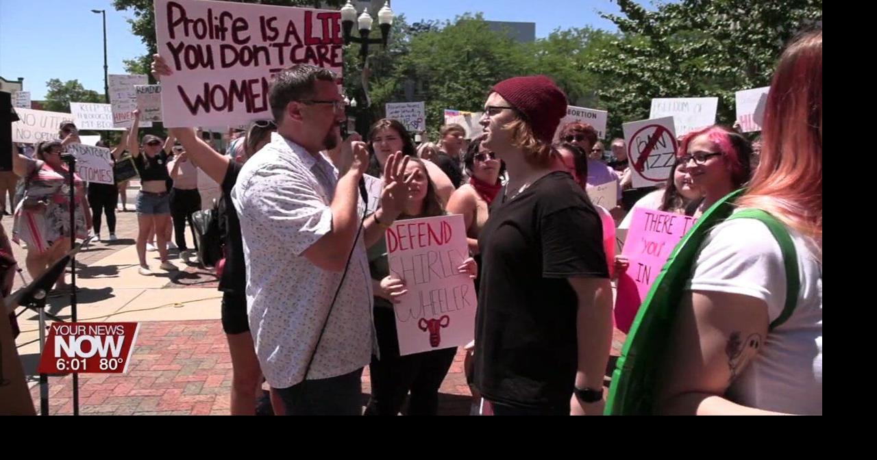 Protest in town square brings pro-choice supporters out | News ...