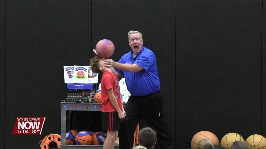 Jim "Basketball" Jones captivates Maplewood students with stunts and ...