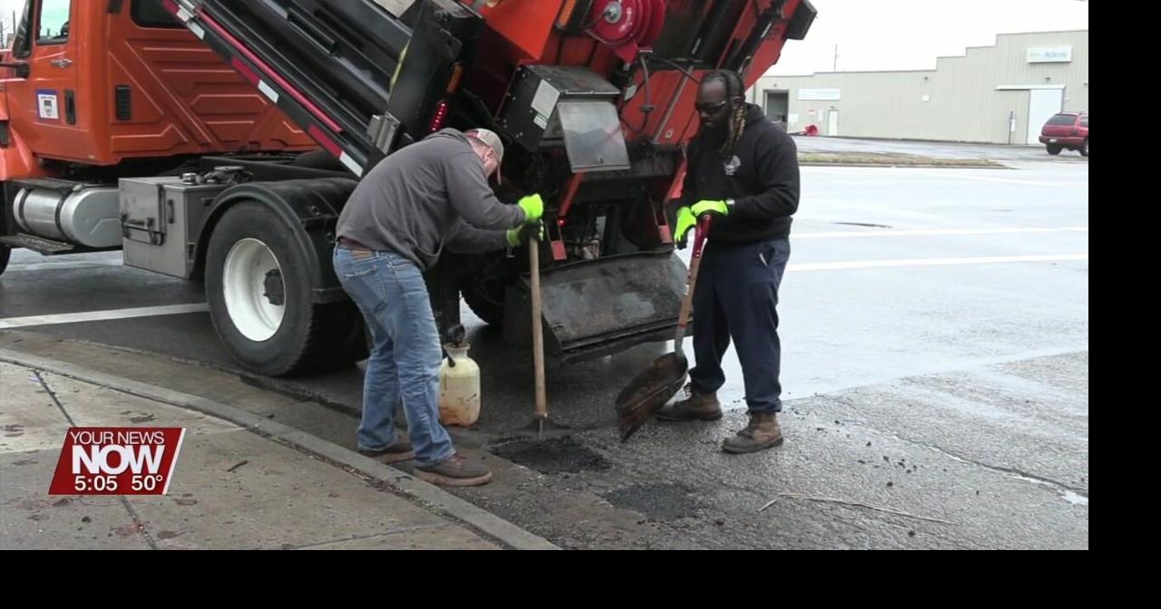 City crews are out patching potholes that have appeared due to recent weather swings | News ...