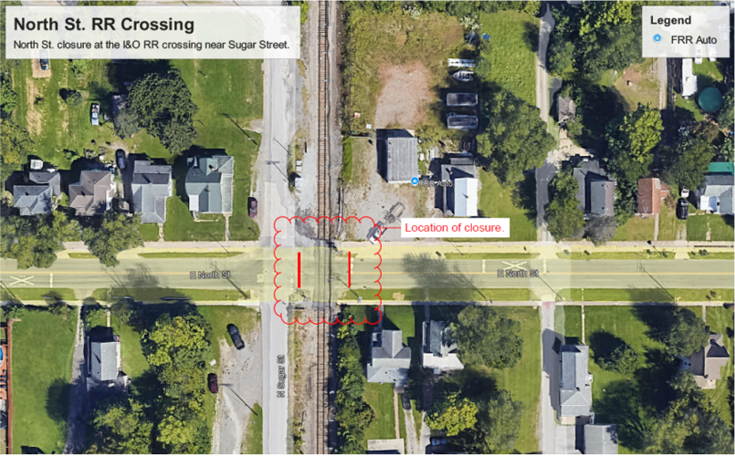 North Street Railroad Crossing in Lima to close on October 1st | News ...