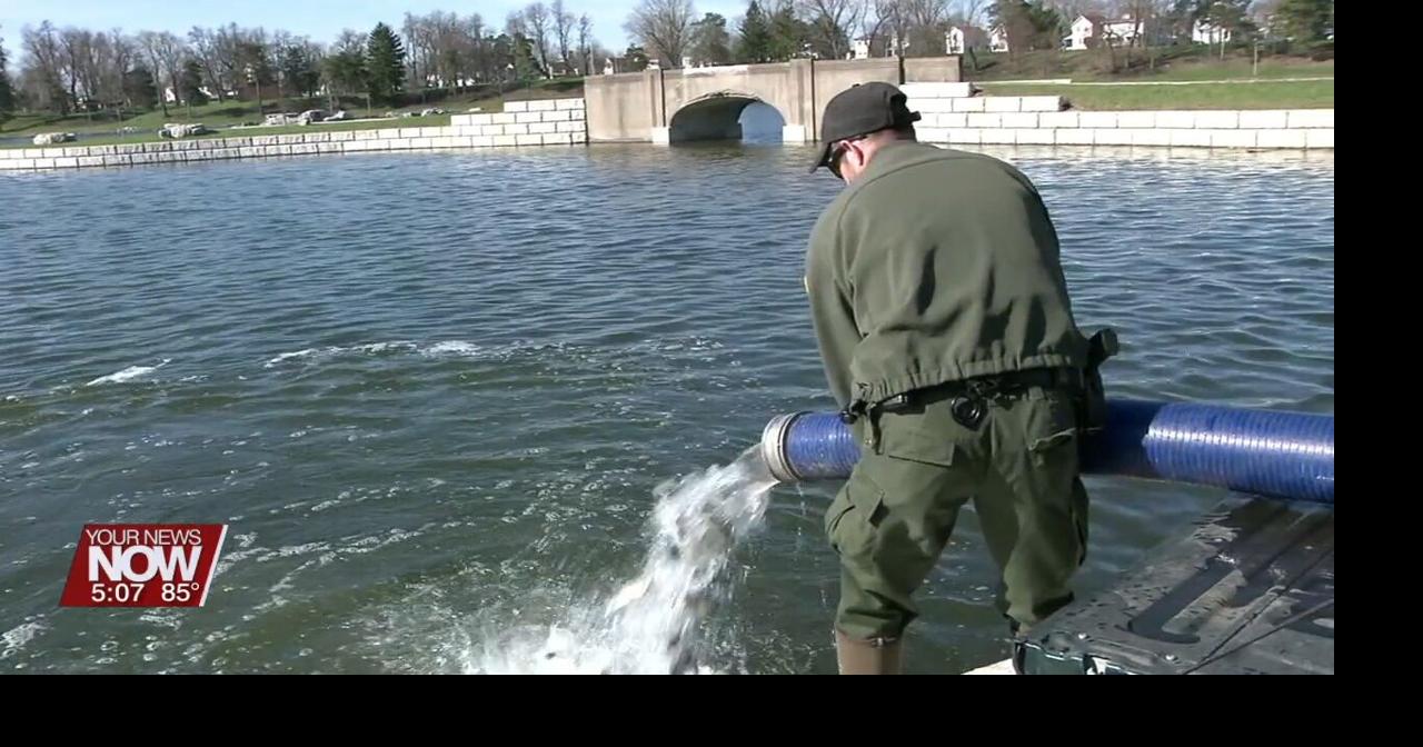 Schoonover Lake stocked with bluegill thanks to the Ohio Department of ...