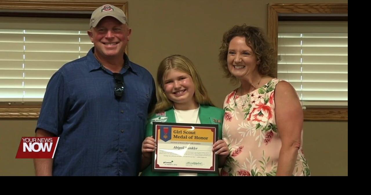 Mercer County Girl Scout, Abigail Kunkler, bestowed rare Medal of Honor ...