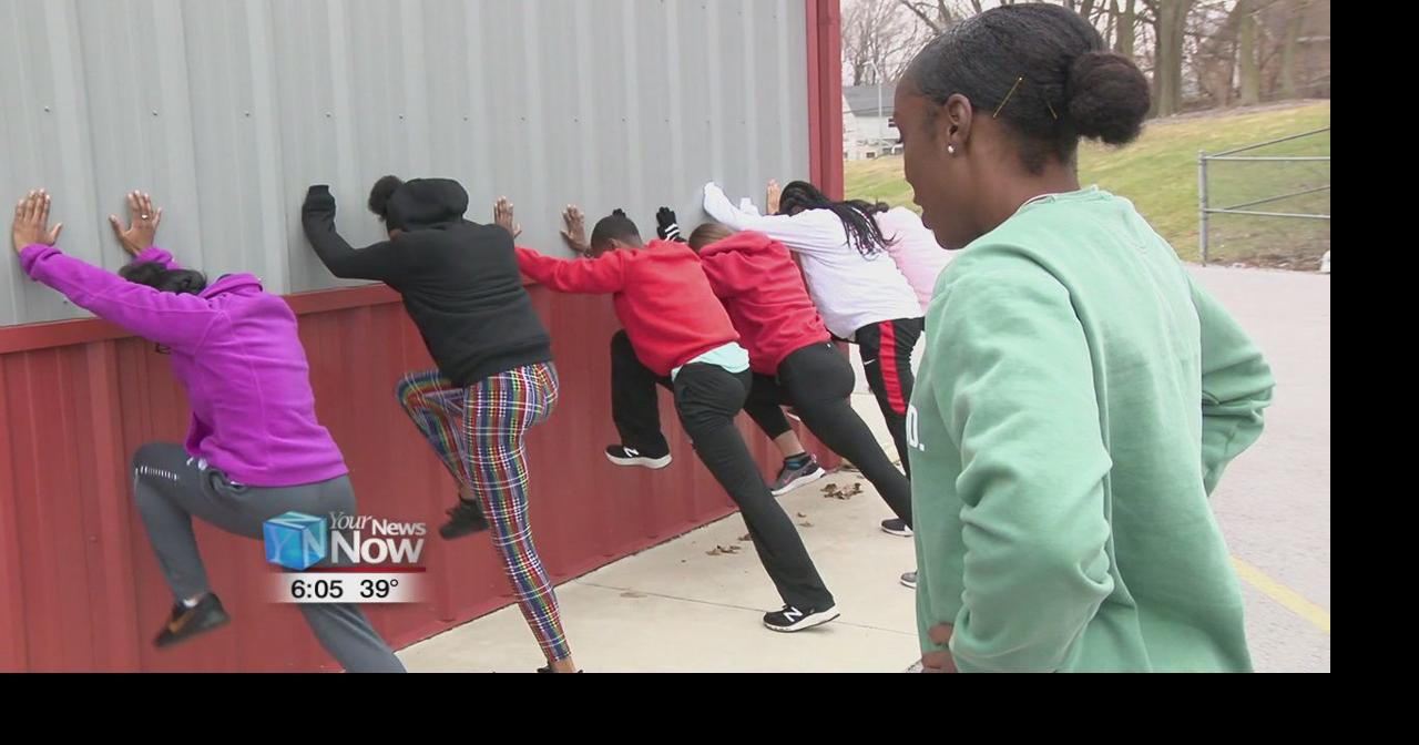 Local track team gets a special visit from two-time NCAA champion ...