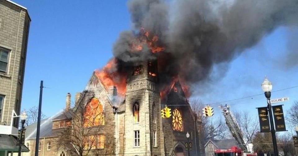 Ada First United Methodist Church on Fire | News | hometownstations.com