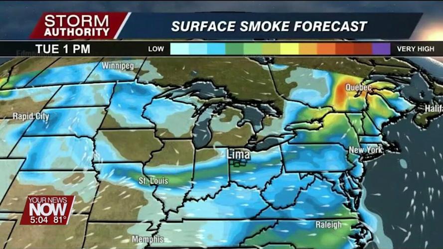 Smoke from the Canadian wildfires blows back into West Central Ohio ...