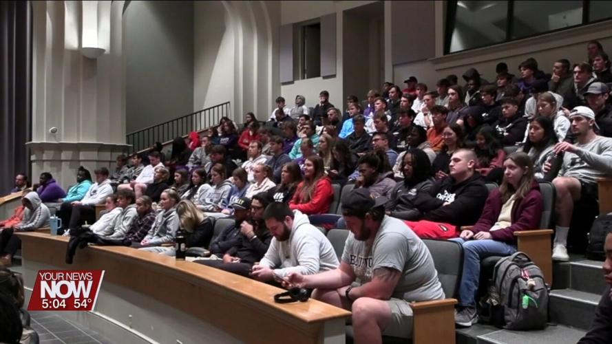 Jimmy Burrow talks to students about having a plan on and off the field ...