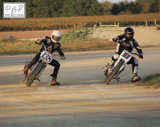 Amateur Flat Track Motorcycle Competition/Triangle Motorcycle Club/Ohio ...