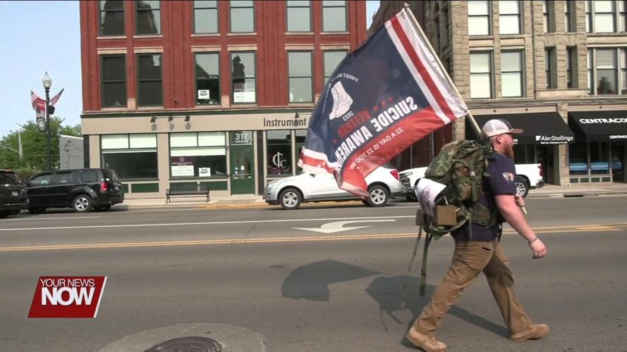 Marine Vet Jacob Blankenship embarks on 68-mile walk for veterans ...