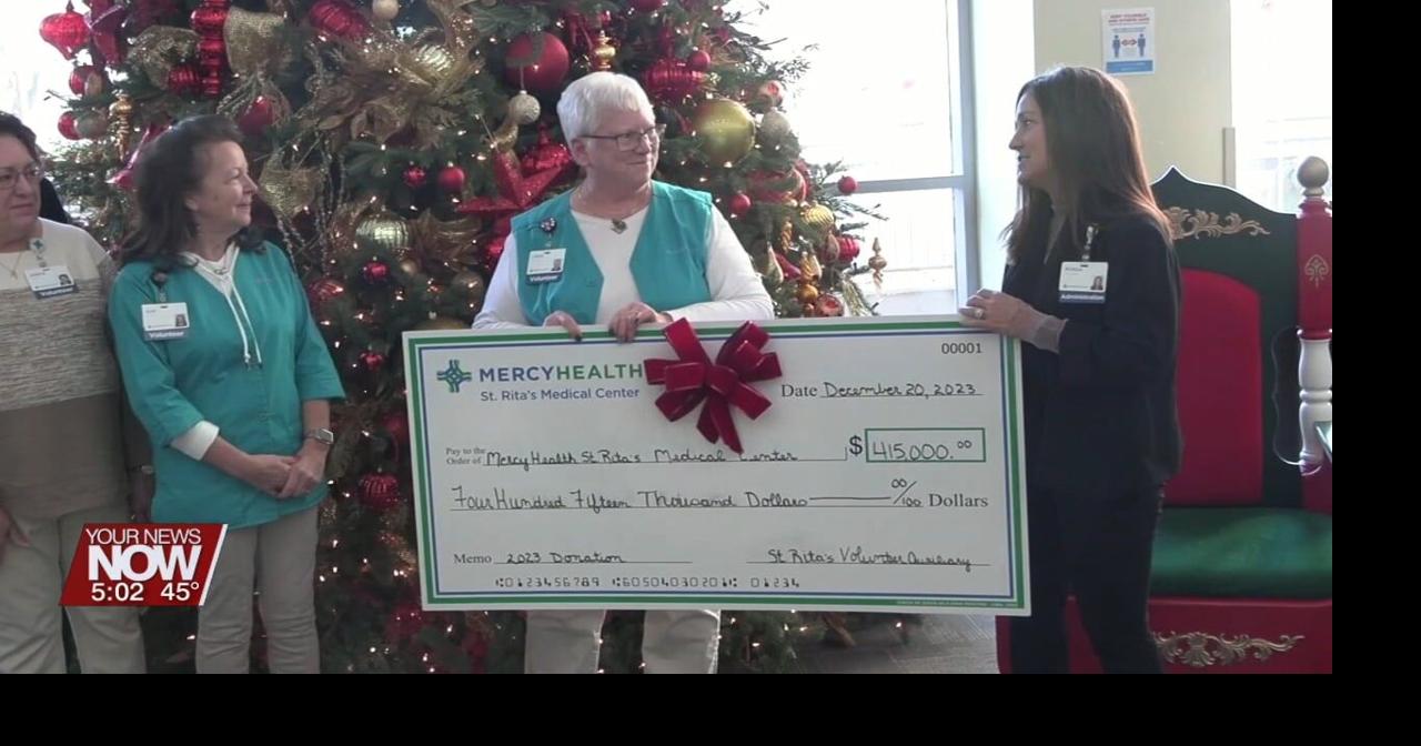 Mercy Health-St. Rita's receives $415,000 donation from the St. Rita's ...