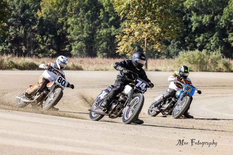 Amateur Flat Track Motorcycle Competition/Triangle Motorcycle Club/Ohio ...