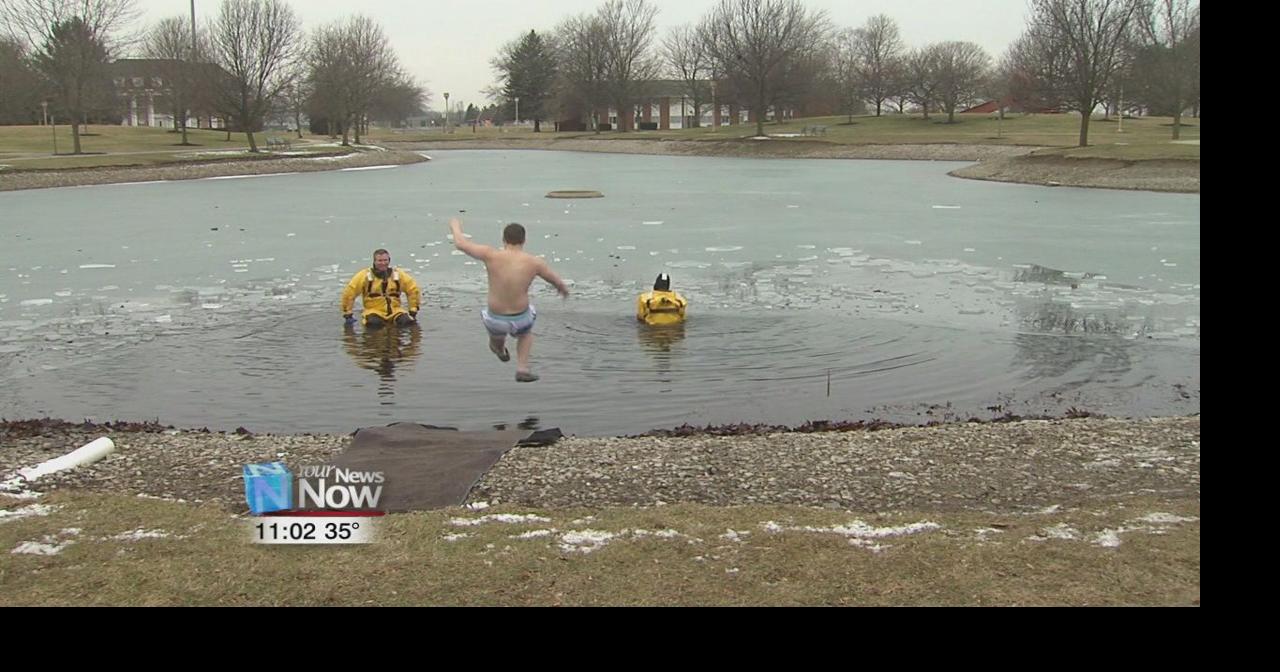 Delta Sigma Phi at ONU jumps into frozen pond for the Alzheimer's ...