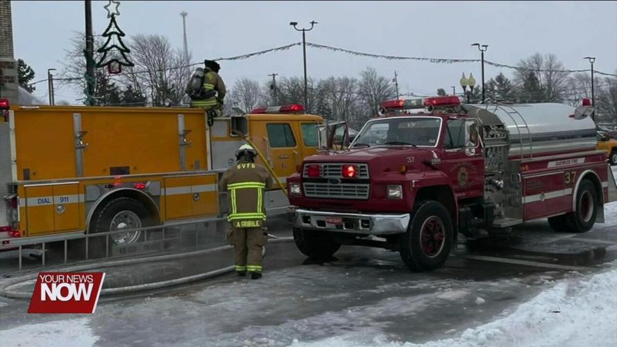 UPDATE - Multiple fire departments battle a downtown fire in the ...