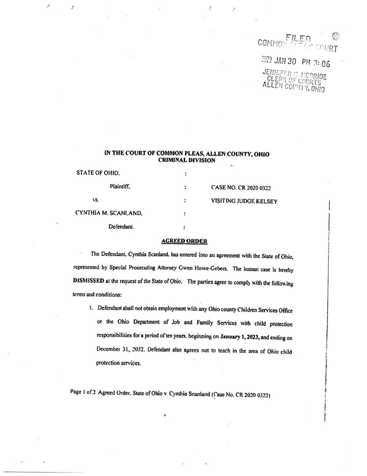 Case against Cynthia Scanland dismissed by the State of Ohio | News ...