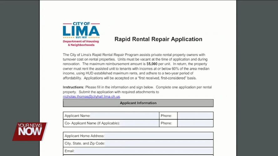 Applications are now being accepted for the City of Lima's "Rapid ...