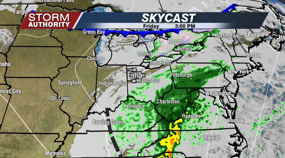 Friday Weather Map | | hometownstations.com