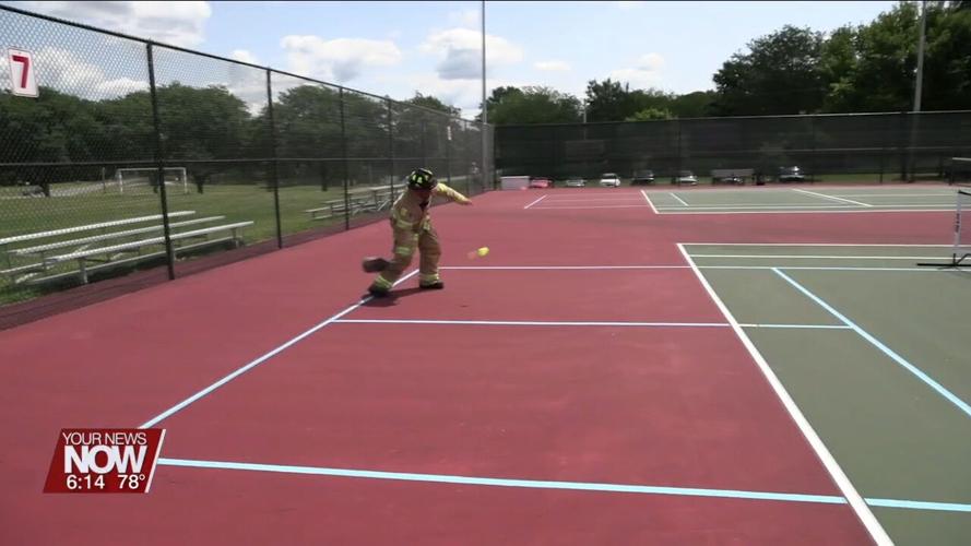 Lima firefighters don their gear for a pickleball match to promote ...