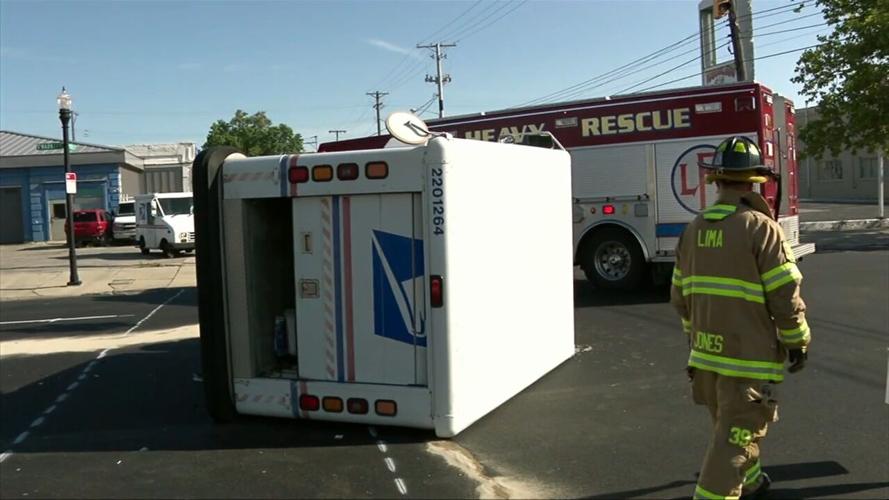 Lima Police Department investigating a crash that overturned a USPS ...