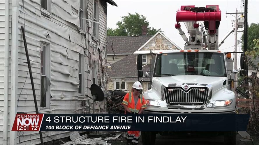 Crews battle an early morning four structure fire in Findlay | News ...
