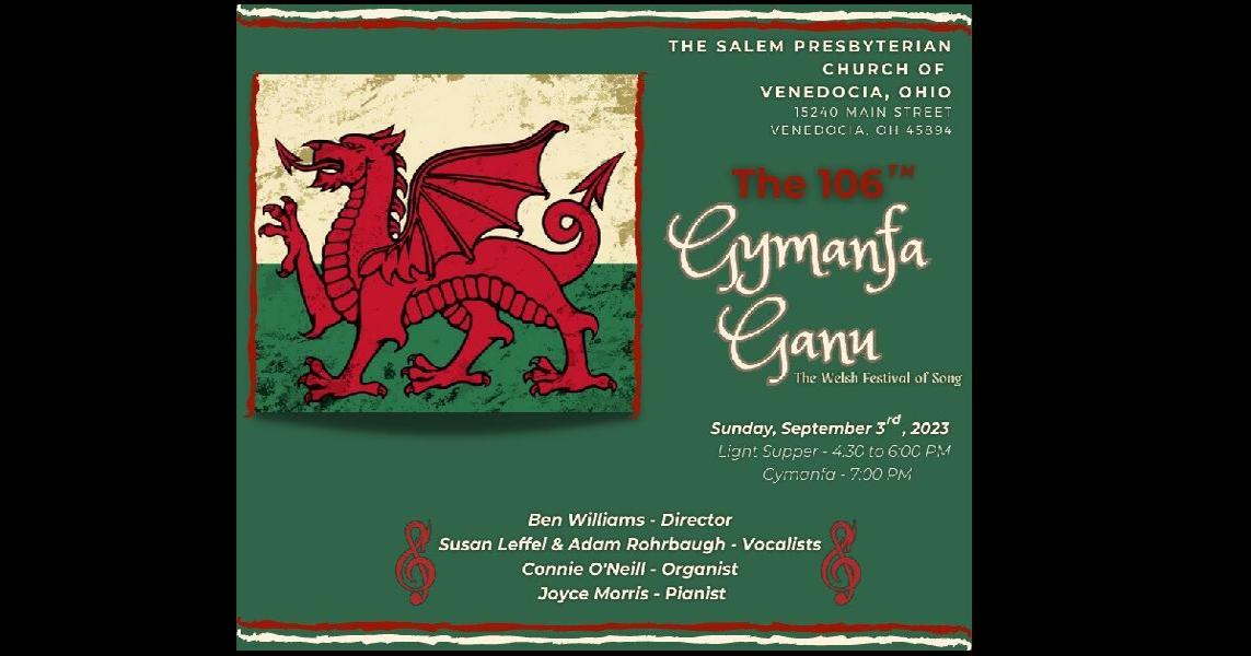 The 106th Gymanfa Ganu to be held at Venedocia’s Salem Presbyterian ...