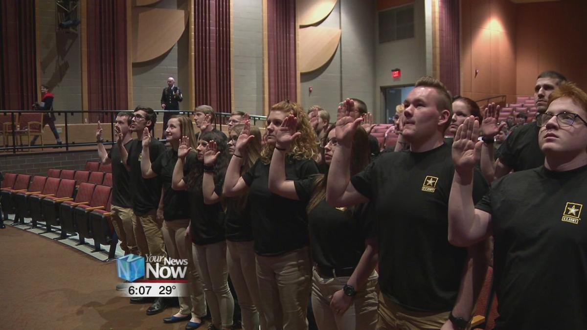 Future soldiers take unique oath of enlistment | News from WLIO ...