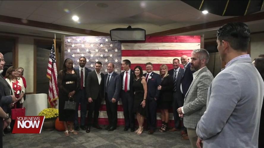 Bernie Moreno joined by Ben Shapiro at Putnam County Republicans annual ...