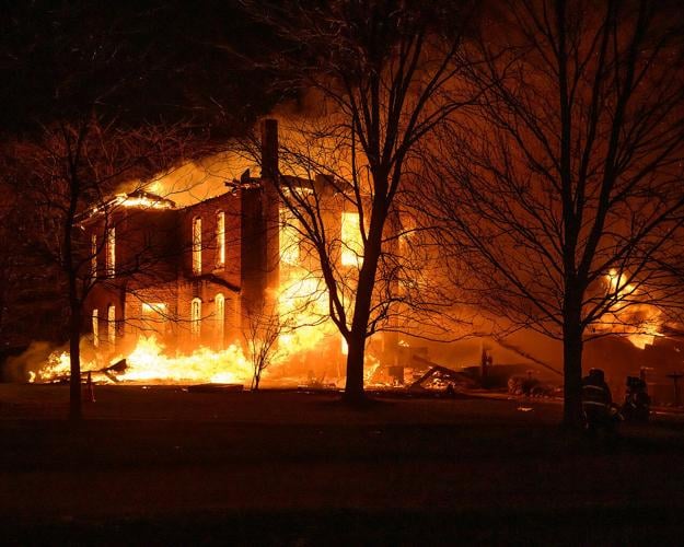 skyfall house explosion