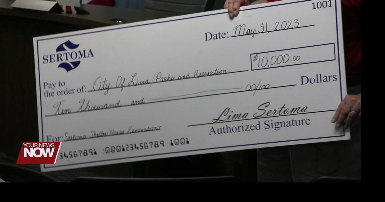 Lima Noon Sertoma Club donates $10,000 to bring Sertoma Shelter House ...